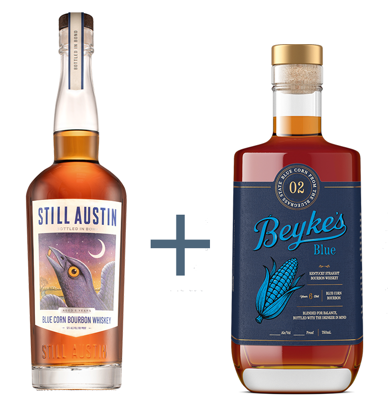 Blue Corn DUO Bundle: Still Austin 2025 Bottled-In-Bond + Beyke's Blue ...