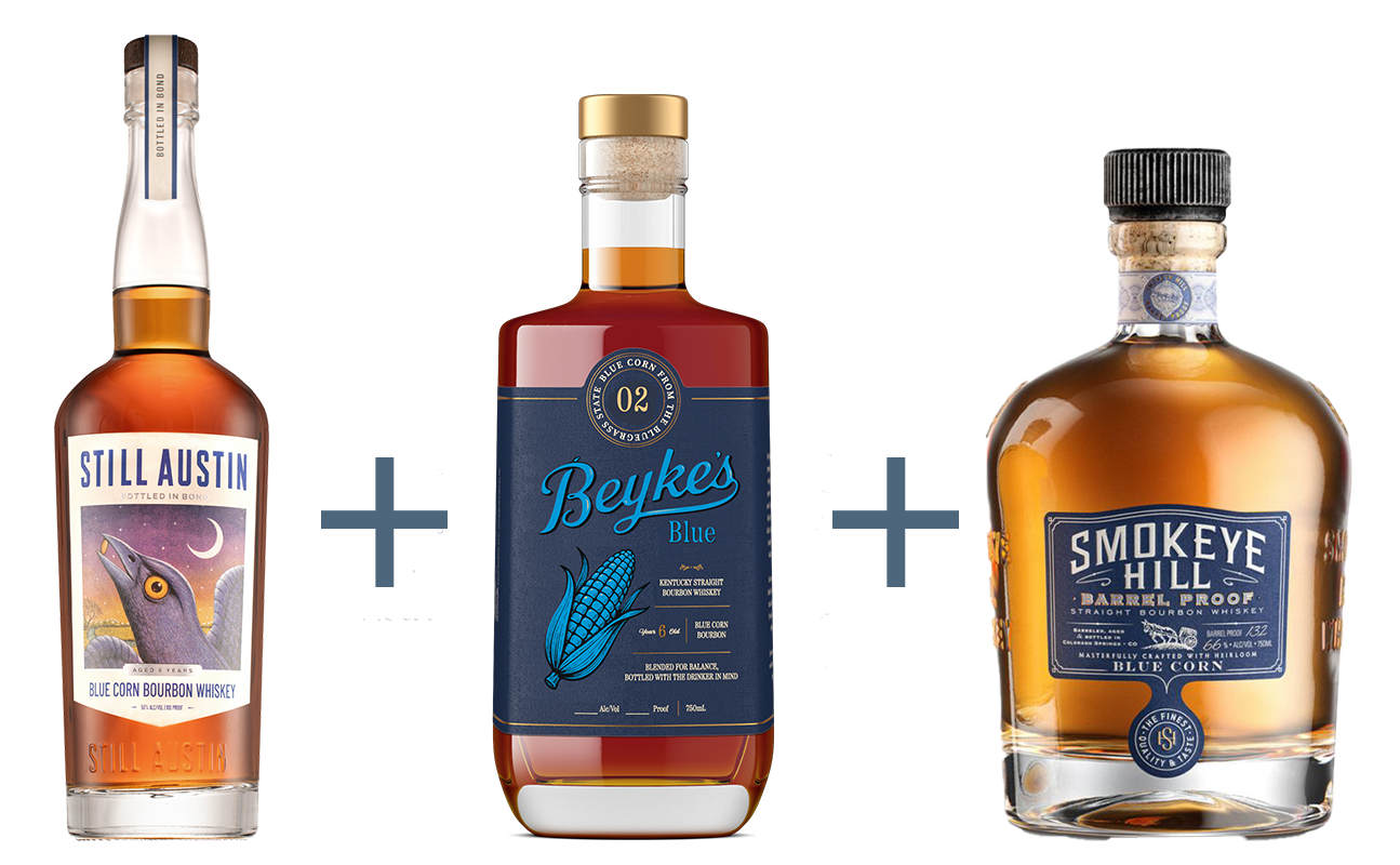 Blue Corn TRIO Bundle: Still Austin 2025 Bottled-In-Bond + Beyke's Blu ...