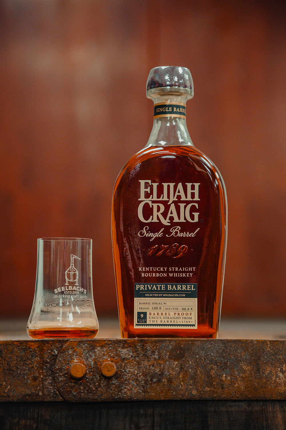 Elijah Craig Private Barrel Bourbon 125.6 Proof - Selected by Seelbach ...