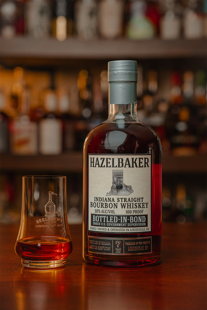 Hazelbaker 7-Year Bottle-In-Bond Indiana Straight Bourbon Whiskey ...