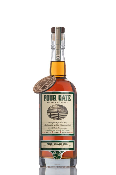 Four Gate Whiskey Co Single Barrel Rye Double Oak Barrel# M135 118.8 P ...