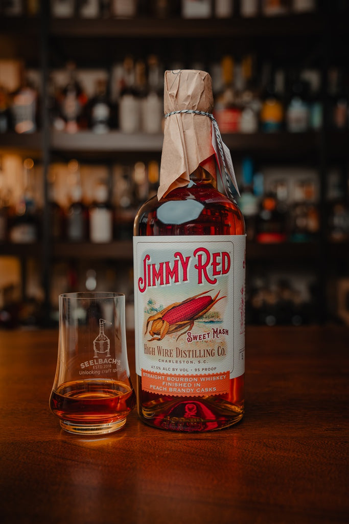 High Wire Jimmy Red Bourbon Finished in Peach Brandy Casks – Seelbach's