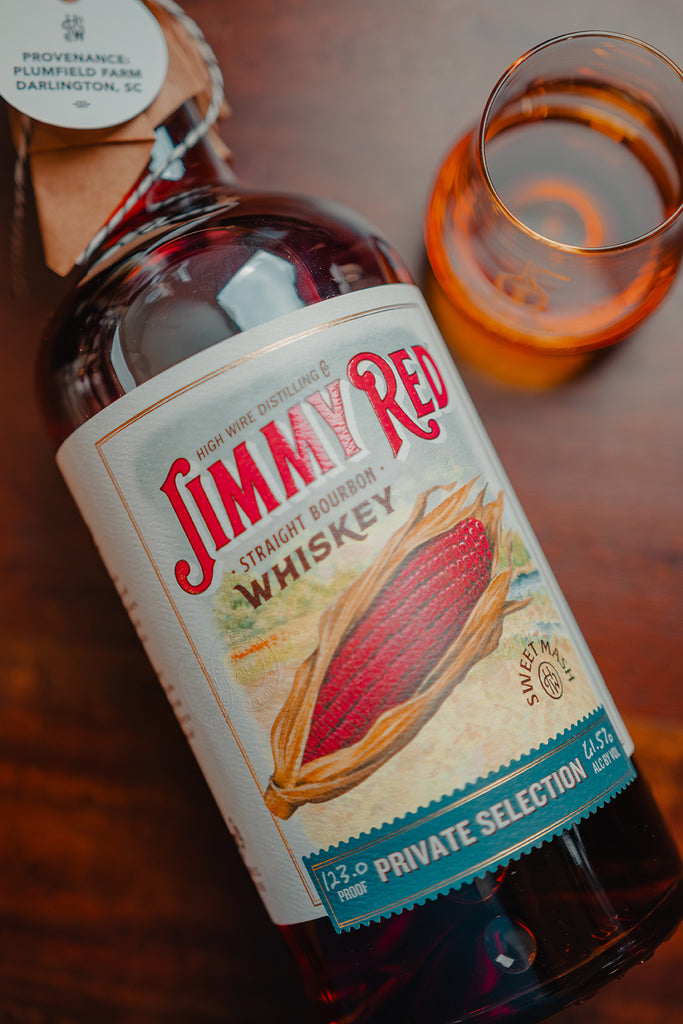 High Wire Jimmy Red Single Barrel Bourbon "Plumfield Farm" #544 123 pr ...