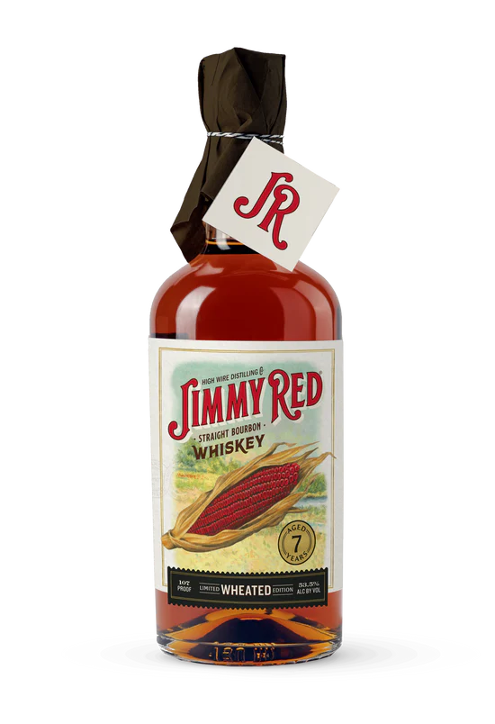 High Wire Distilling Jimmy Red 7-Year Wheated Bourbon - Glass Bottle ...
