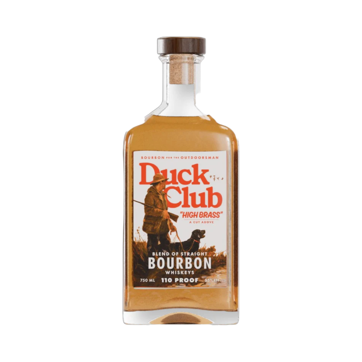 Duck Club Blend of Straight Bourbon Whiskey High Brass 110 proof ...