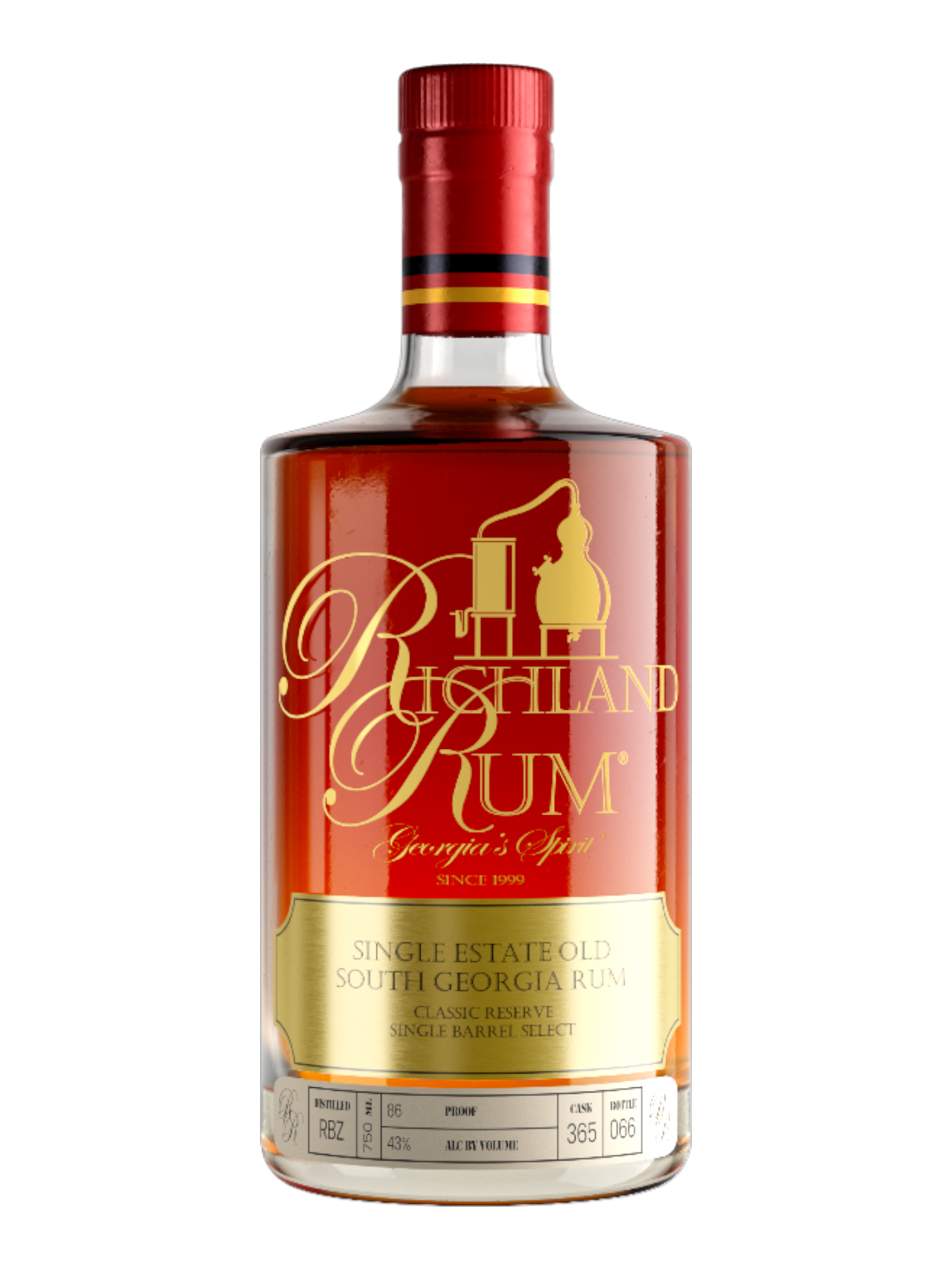 Richland Estates Rum Single Estate Old South Georgia Rum Classic Reser ...