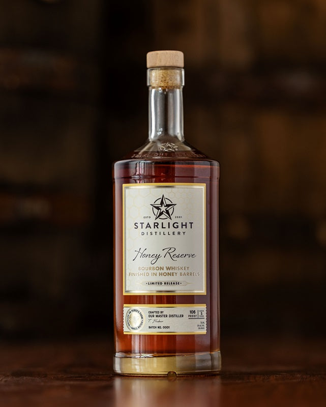 Starlight Distillery Honey Reserve Bourbon Whiskey Batch #: 0001 ...