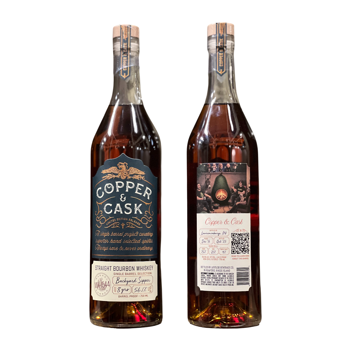 Copper & Cask Single Barrel Bourbon #MK-1544 - Selected by Backyard Si ...