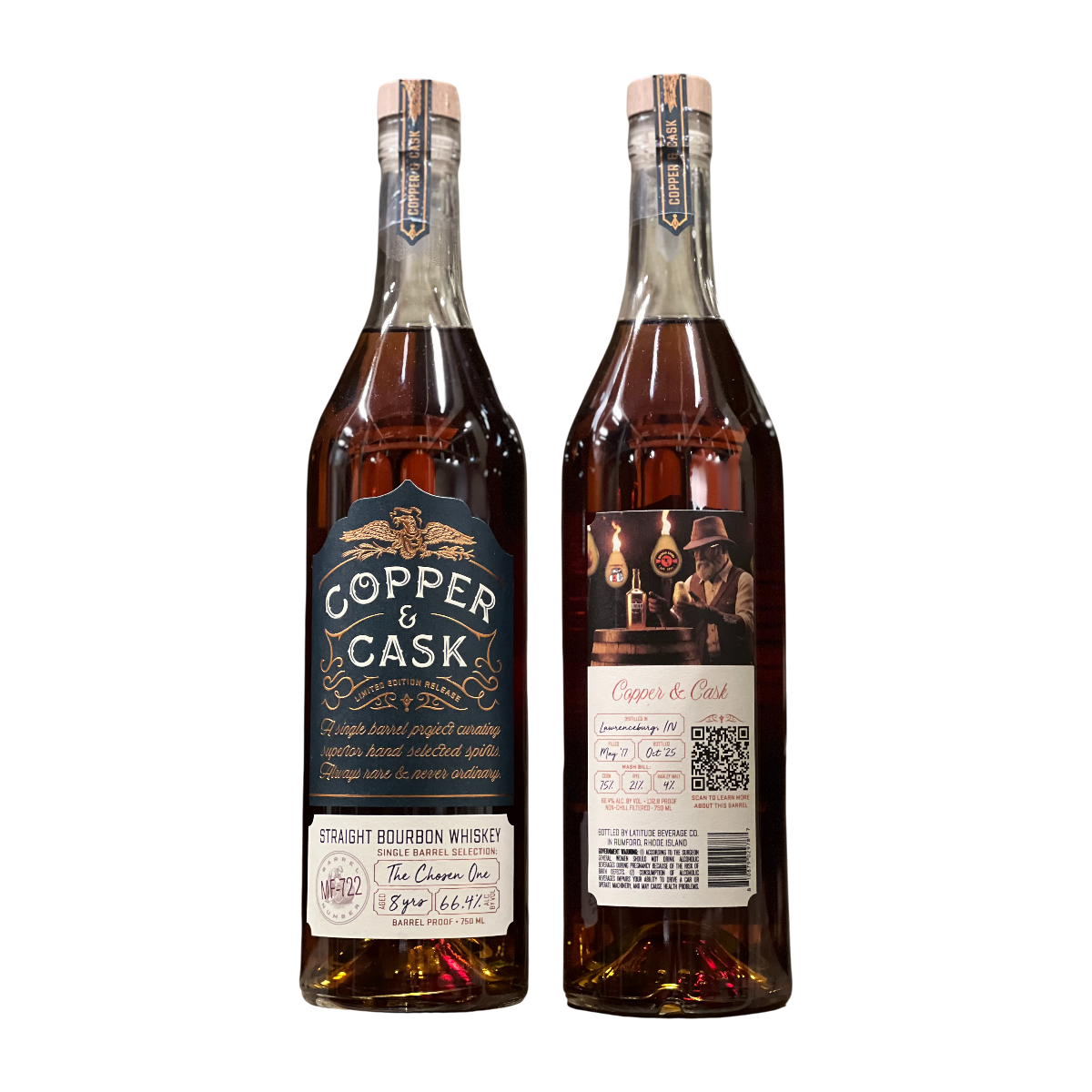 Copper & Cask Single Barrel Bourbon #MF-722 - Selected by The Chosen O ...