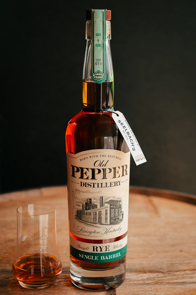 Old Pepper Distillery Single Barrel Rye #19-357 - Selected by Seelbach ...