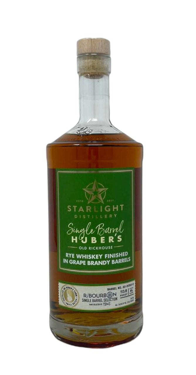 Starlight Distillery Grape Brandy Finished Rye Whiskey 113.6 proof #22 ...